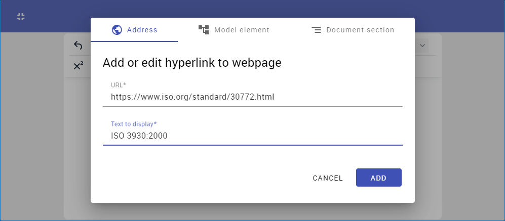 Adding hyperlinks