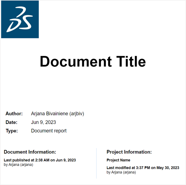 Adding a logo to the cover page