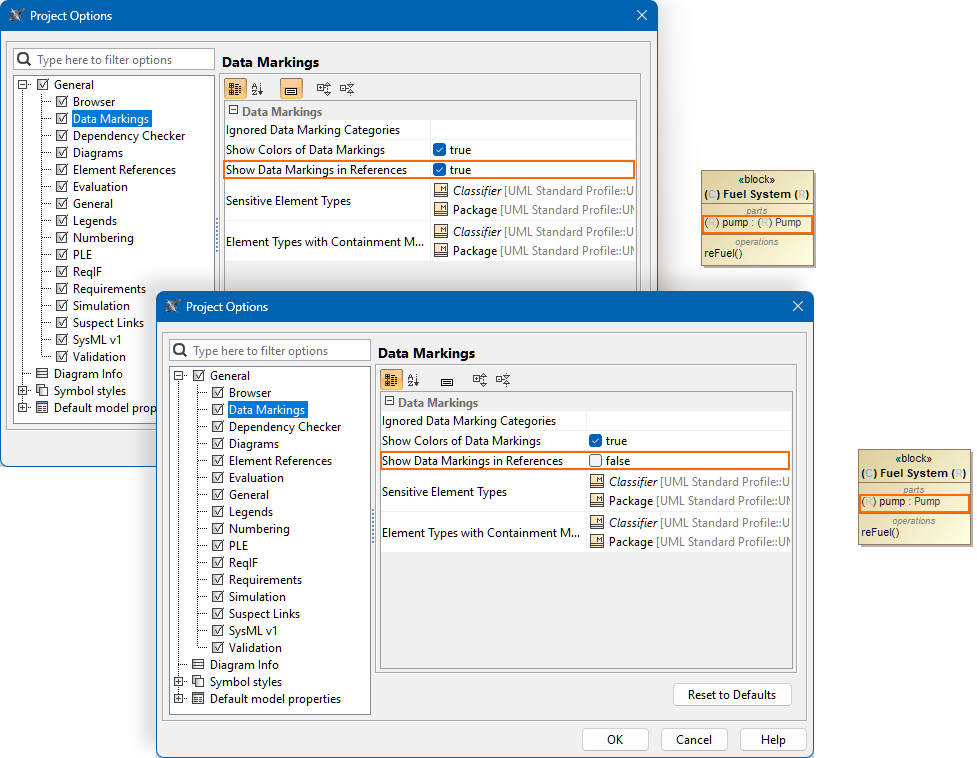 Data Markings and Classification Plugin